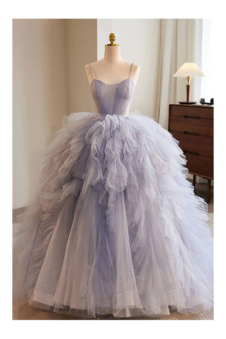 Stunning Puffy Ballgown Tulle Prom Dress with Spaghetti Straps - $203. ...
