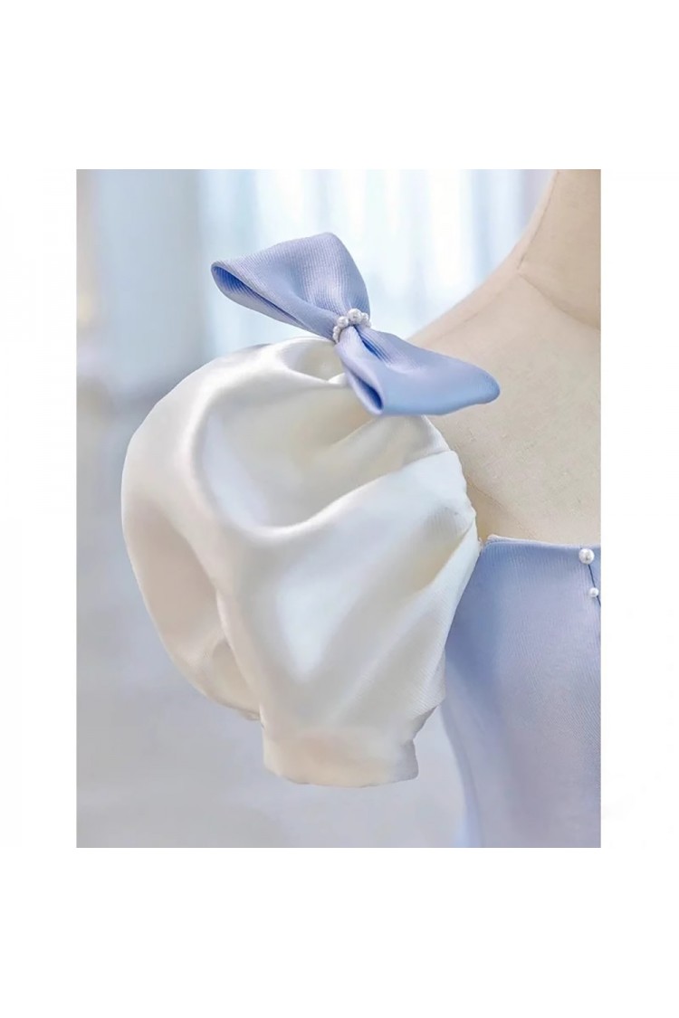 Light Blue Elegant Simple Formal Prom Dress with Beading - $136.992 # ...